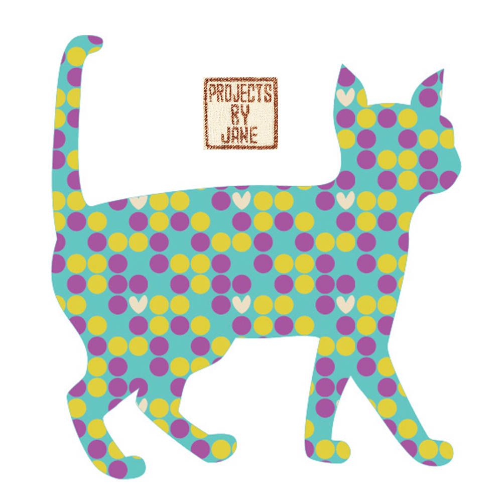 Walkinging Cat Applique Template - Pdf Applique Pattern on Luulla