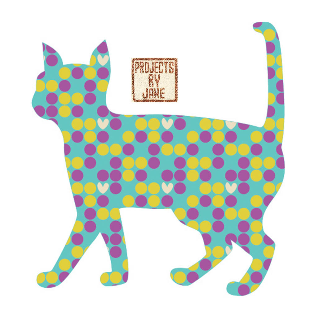 Walkinging Cat Applique Template - Pdf Applique Pattern on Luulla