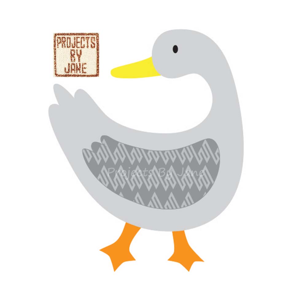 Duck Looking Back Applique Template - Pdf Applique Pattern on Luulla